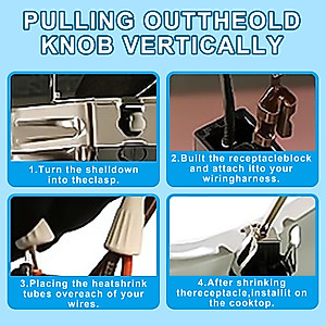 Pack of 2 Range Stove Element Plug Receptacle Block Terminal Block Range for Receptacle Whirlpool Kenmore Electric Stove Range Burner Receptacle Kit ERR117