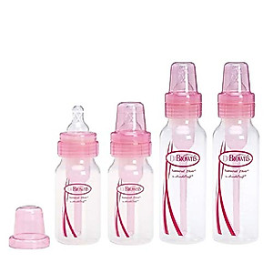 Dr. Browns Pink Bottles 4 Pack (2-8 oz Bottles) and (2-4 oz Bottles)