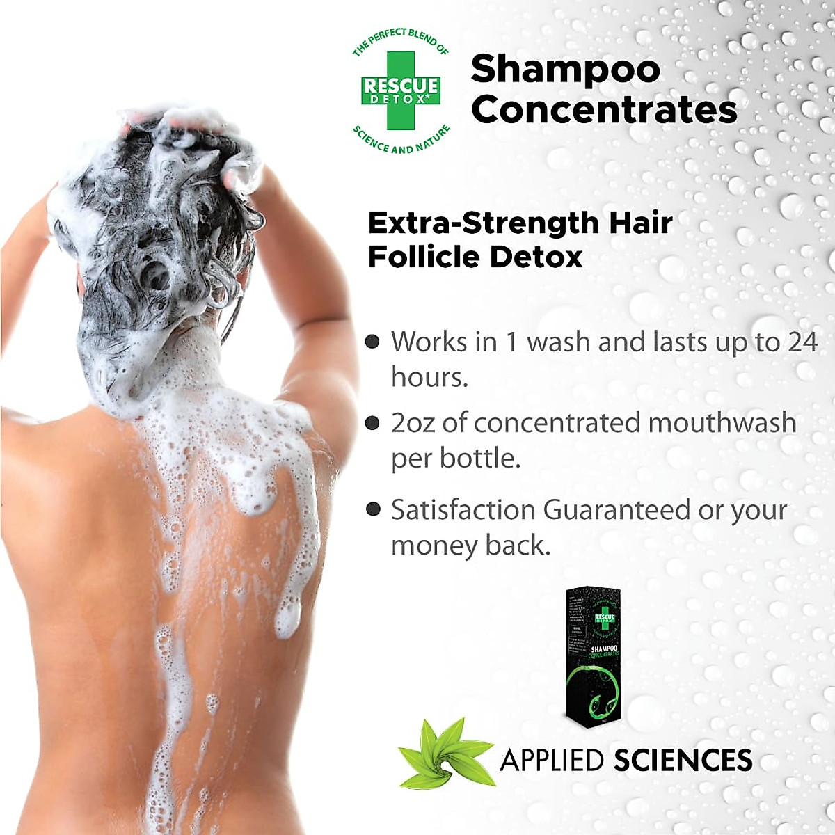 Rescue Detox Shampoo Concentrate – 2oz | Works in 1 Wash Up to 24 Hours– Concentrated Cleansing Hair Follicle Detox