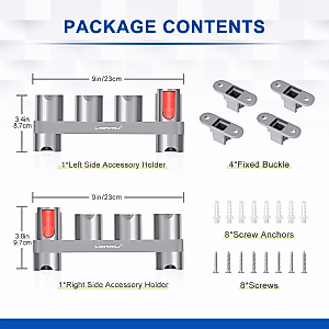 LANMU Accessory Holder Compatible with Dyson V15 V12 V11 V10 V8 V7 Outsize Gen5 Detect Cordless Vacuum Cleaner, Docking Station Attachments Organizer, Fit V12 V15 Motorized Tools