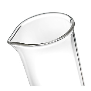 EISCO Graduated Cylinder, 1000mL - ASTM, Class A Tolerance ±3.00mL - Protective Collar, Hexagonal Base - Blue Graduations - Borosilicate 3.3 Glass