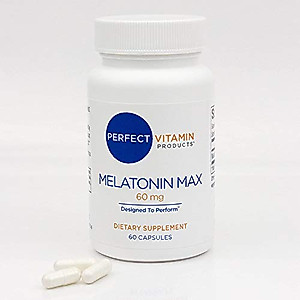 High Dosage Melatonin 60mg,Melatonin Max Ensures an Ample Supply of This Important Hormone, 60 Capsules