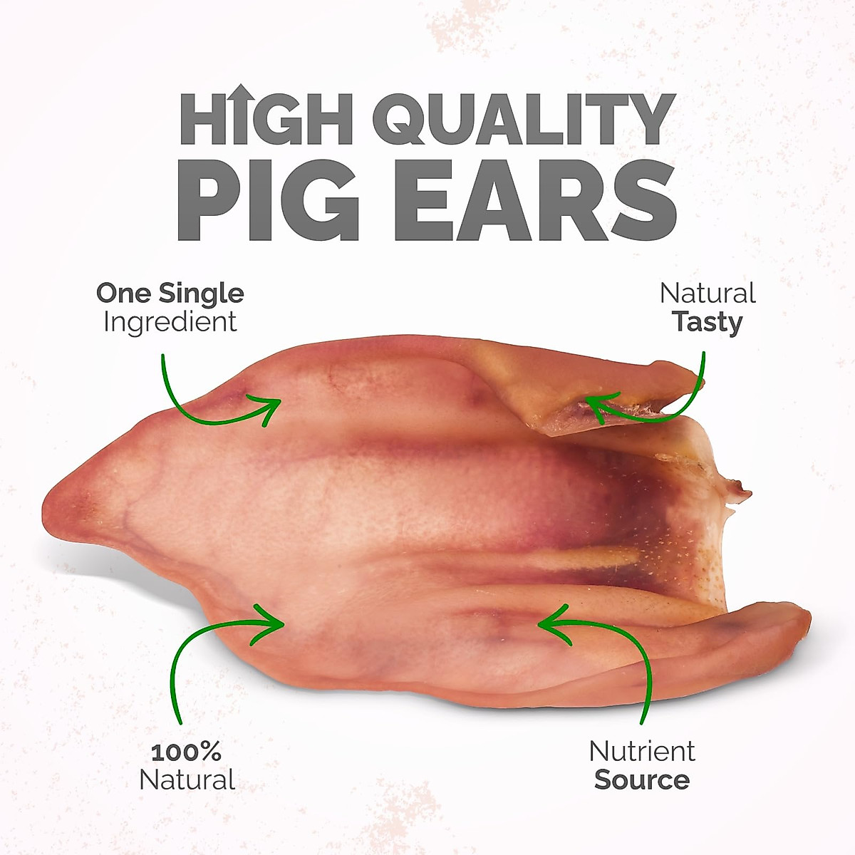 100% Natural Pig Ears for Dogs - A Pack of Dog Treat Bulk Pig Ear Dog Treats, Great for Teeth and Gums! Perfect for Tasty Pet Snacks and Keeping Your Furry Friend Happy and Healthy - 100 count