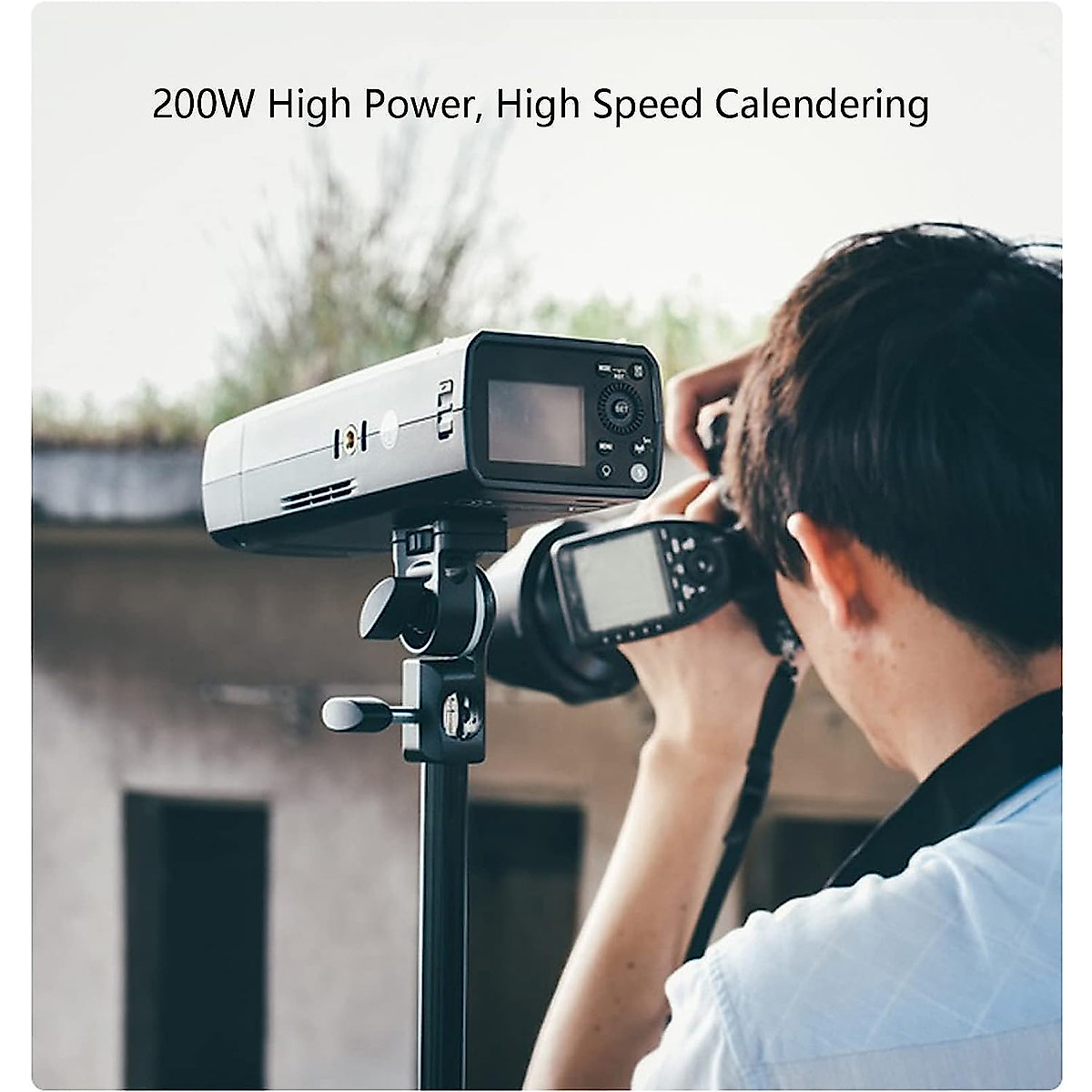 Godox AD200 Pro AD200Pro Strobe Pocket Flash, 200W TTL Outdoor Flash HSS Speedlite 1/8000s, Powerful Li-ion Battery, with Godox XPro-N TTL Wireless Flash Trigger Compatible for Nikon Camera