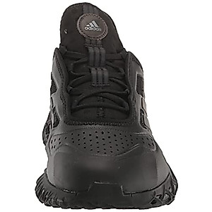 adidas Men's Web Boost Running Shoe, Black/Black Blue Metallic/Grey, 9