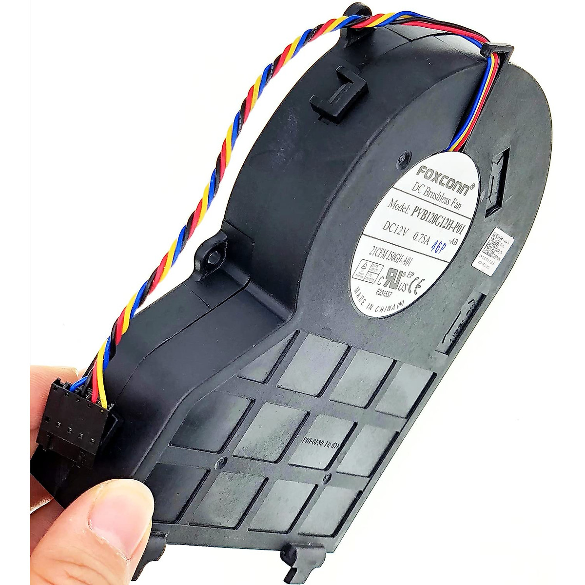 CPU Cooling Fan for Dell OptiPlex 790 390 990, Foxconn PVB120G12H-P01 J50GH-A00 J50GH 0J50GH, DC12V 0.75A 4-Wire/5-pin SFF Small Chassis Fan, 1-Year Warranty