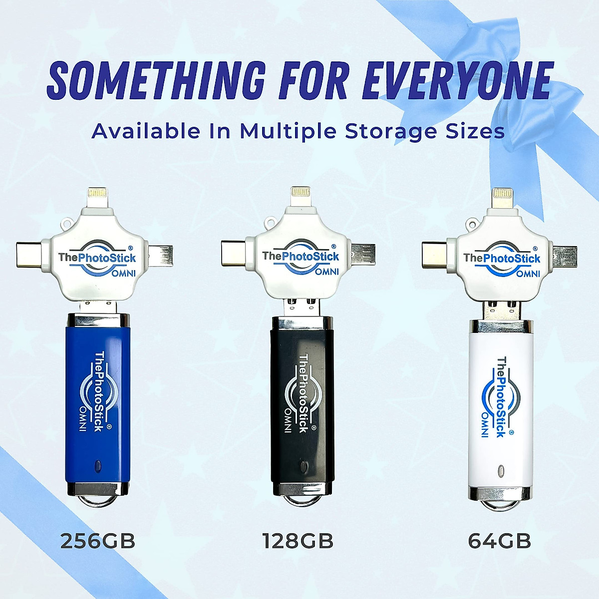 ThePhotoStick® Omni 256GB - Secure Photo & Video Backup and Transfer | USB & Multiport Connection | Integrated Software | Portable Memory | External Storage | File Save & Transfer
