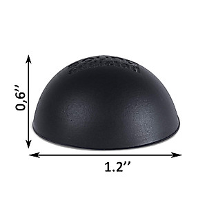 Sound Addicted Subble 1.2'' (4 Pack) Silicone Feet Isolation for Amplifiers, Decks or Any Other Audio Equipment, Non-Skid Hemisphere with Adhesive (Sustain up to 24lb) | Subble