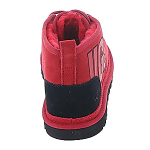 UGG Men's Neumel Graphic Outline Chukka Boot, Samba RED/Black Suede, 9