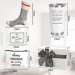 Chaos Coordinator Gifts,20 OZ Insulated Tumbler Birthday Gifts for Women,Unique Gift Idea for Teacher Appreciation Gifts,Office Gifts for Coworker Boss,Thank You Gifts,Friend Christmas Gifts