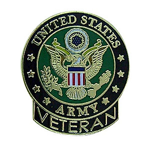 United States Army Veteran Lapel Pin, 1 Inch, Pack of 3
