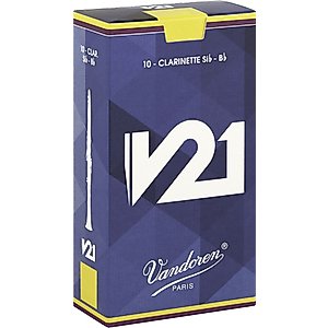 Vandoren CR8035 Bb Clarinet V21 Reeds Strength 3.5; Box of 10