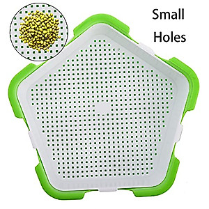 Cedilis 8 Pack Seed Sprouter Tray with Cover, Plastic Seed Germination Tray, BPA Free, Soil-Free, Great for Garden Home