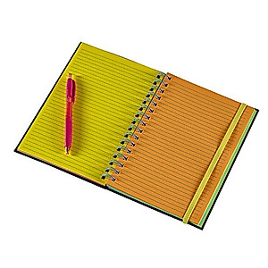 Astrobrights Twin Wire Journal, 6.5” x 8.5”, Multi-Color Ruled Pages, 180 Pages(99728)