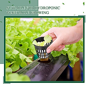 Yinder 400 Pack Net Pots 2 Inch Net Cups Thin Lip Hydroponics Supplies Cups Garden Slotted Mesh Net Cups Aquaponics Garden Slotted Mesh Net Pot Hydroponics Slotted Mesh Cups