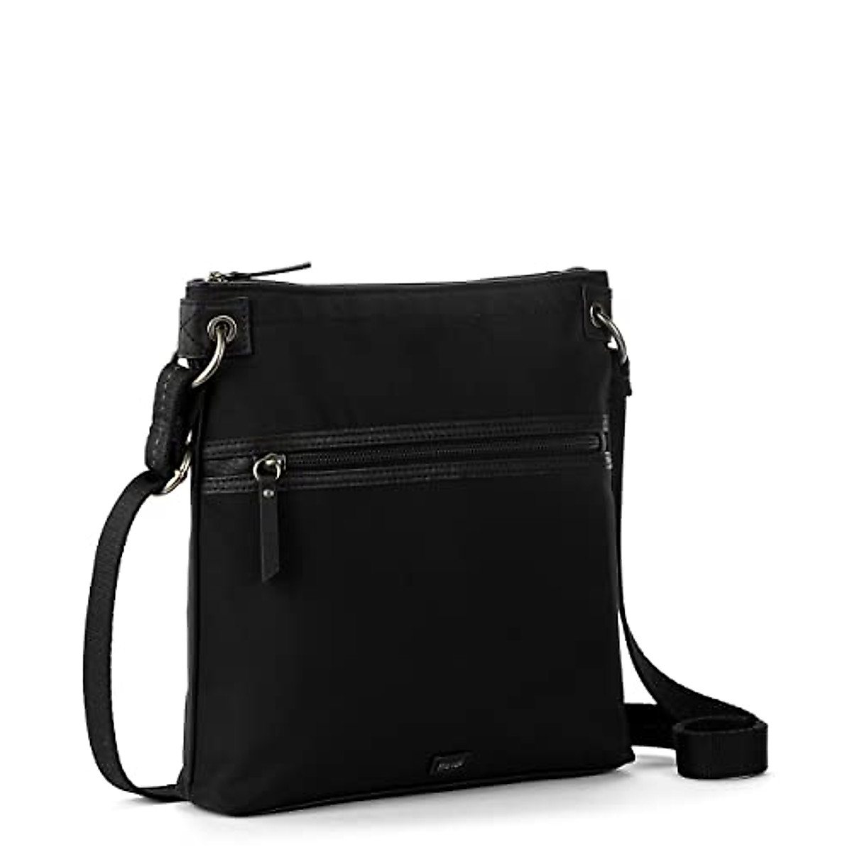 The Sak Esperato Flat Crossbody in Recycled Nylon, Black