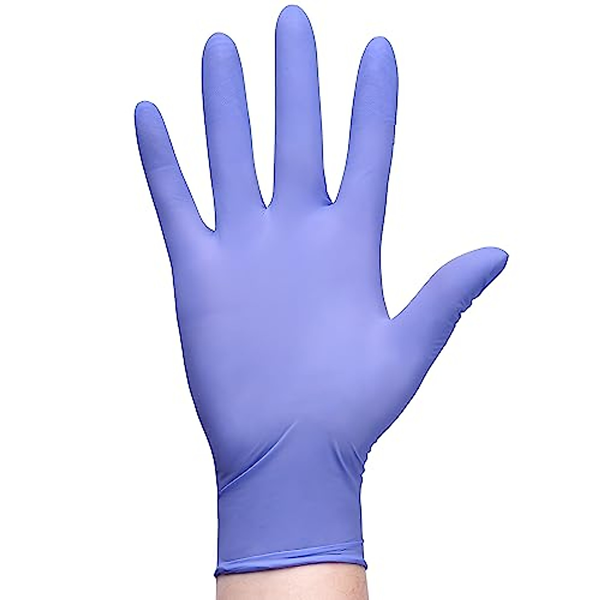 SwiftGrip Disposable Nitrile Exam Gloves, 3mil, XS, Box of 100, Violet Nitrile Gloves Disposable Latex Free for Medical, Cleaning, Cooking & Esthetician, Food-Safe, Powder-Free, Purple, Non-Sterile