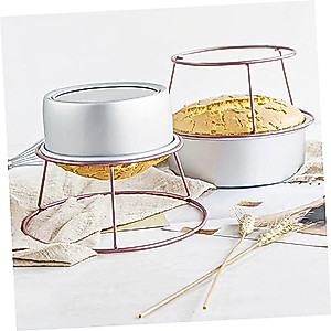 4 Pcs bread cooling rack round crackers baking trays for oven non stick cookware bakery cooling rack Cooling Racks for Baking oven grill rack Stainless Steel Cooling Bracket cooler Abaodam