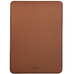 Comfyable Laptop Sleeve 13 Inch Precisely Compatible with MacBook Pro M2 2022 M1 2020-2016 & Mac Air M2 2022 M1 2020, Not Fit Old Versioned MBA/MBP, Faux Leather Cover Case, Brown