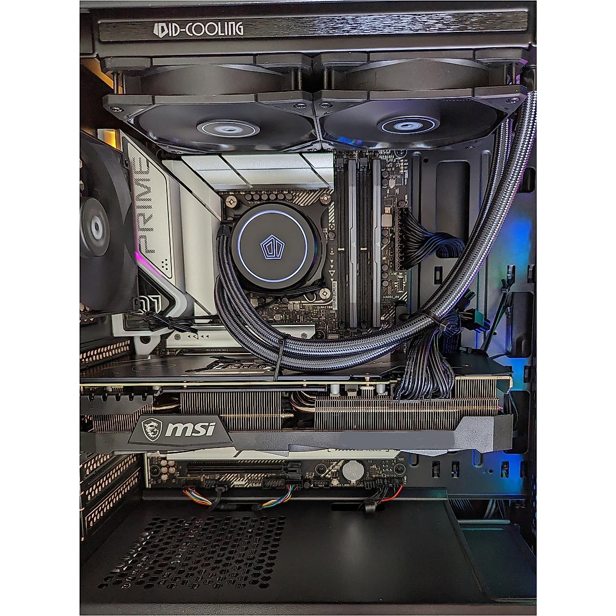 Centaurus Polaris 4T7 Gaming PC - Intel i7 13700K 16-Core, GeForce RTX 4070, 32GB DDR5 RAM, 1TB NVMe SSD, Tempered Glass, RGB, WiFi, CPU Liquid Cooler AIO, Windows 11 PRO. Custom Professional Desktop