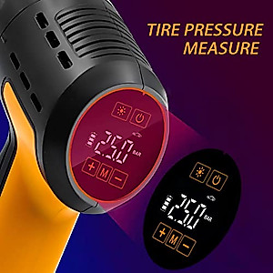 EDS FAM Wireless Handheld Car Vacuum Cleaner Rechargeable Air Pump Cordless Portable Tire Inflator Detailing Vacuum Cleaner for Car Dust Buster