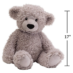 GUND Dijon Grey Teddy Bear 17 inch Plush Furry Stuffed Animal