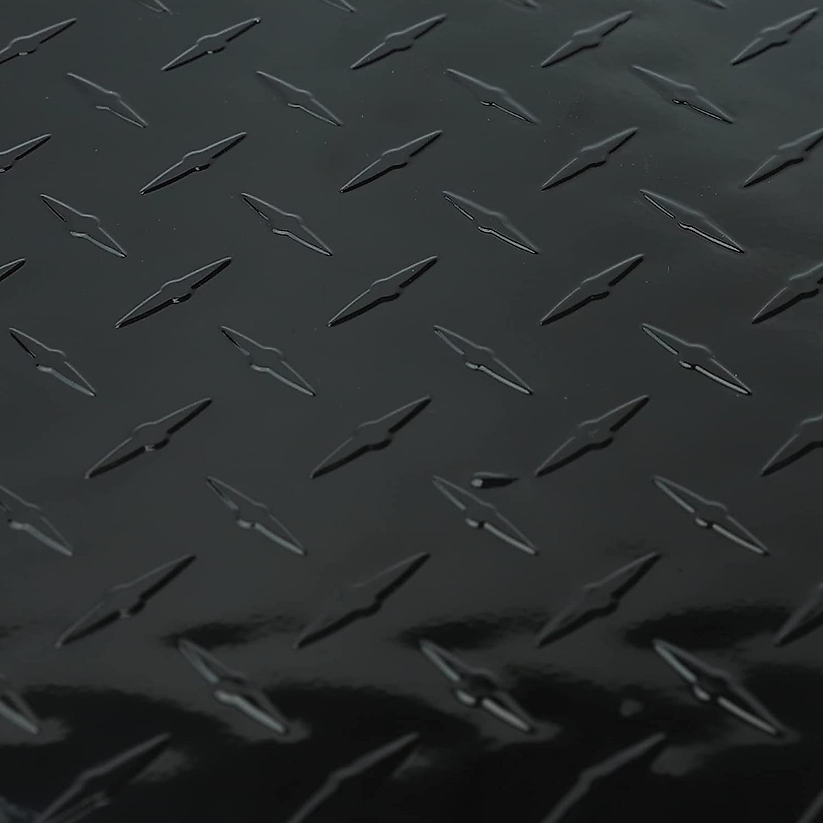 PRFFWK Diamond Plate Truck Bed Tool Box Aluminum Trailer Storage Box for Truck Bed, Pickup, RV, Trailer, Waterproof Truck Box with Side Handle and Lock Keys-39 x 13 x 10 inch,Black