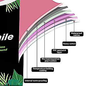 Foldable Bathtub Portable Soaking Bath Tub,Eco-Friendly Bathing Tub for Shower Stall,Thickening with Thermal Foam to Keep Temperature (XL Green Tree)