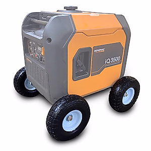 AutoWorks All Terrain Wheel Kit, Fits Generac iQ3500 Generator, Solid Never Flat Tires