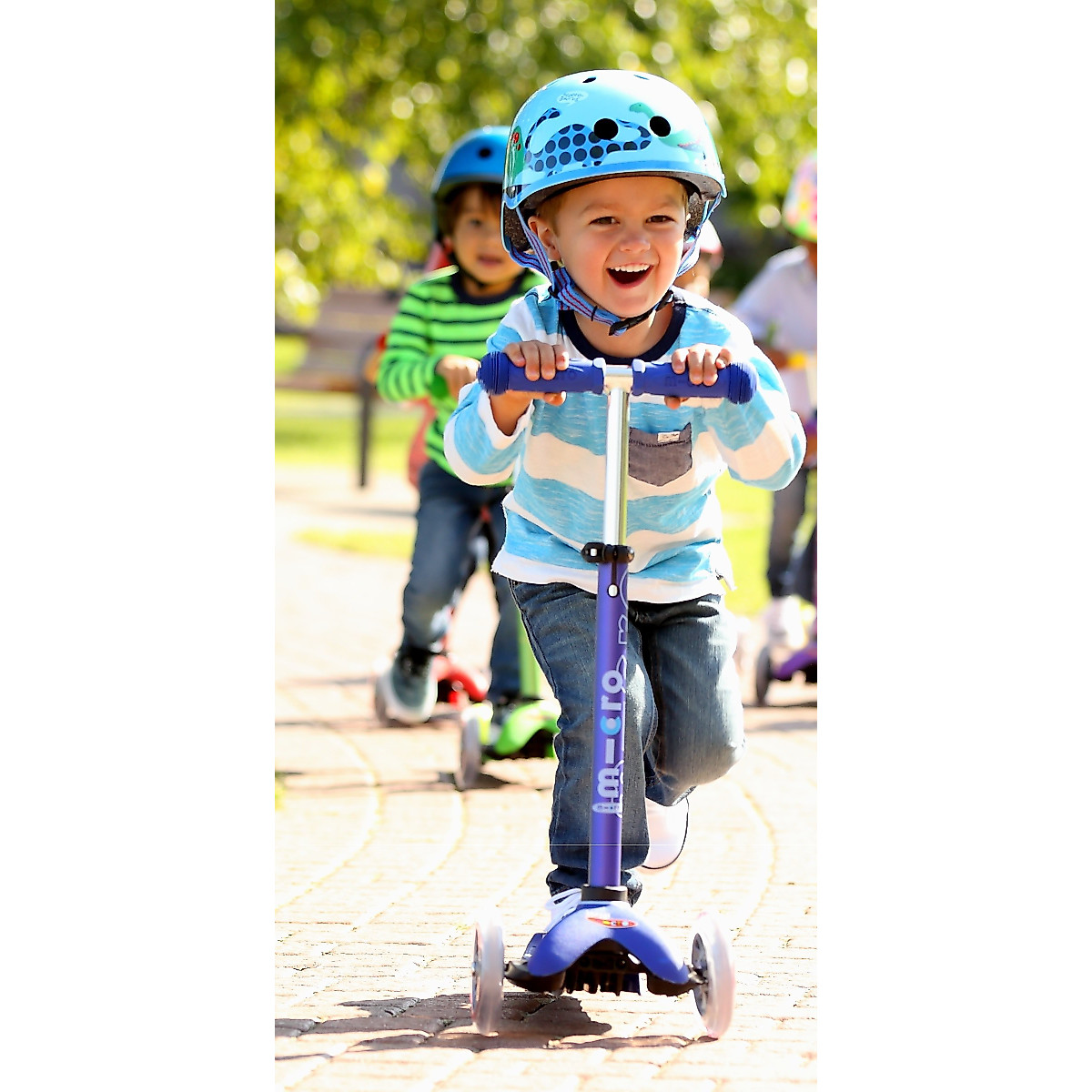 Micro Mini Deluxe 3-Wheeled, Lean-to-Steer, Swiss-Designed Micro Scooter for Kids, Ages 2-5 - Blue…