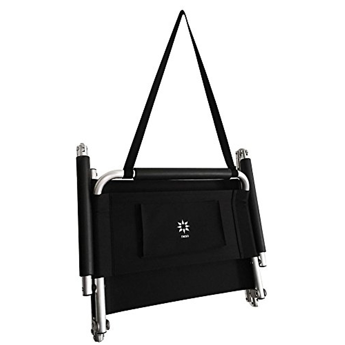 2 Pack of Neso Lightweight Water Resistant Beach Chairs with Shoulder Strap and Slip Pocket - Folds Thin(Black)