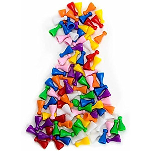 Game Pawn Bonanza Variety Pack - 500 Plastic Multicolored Bulk Gaming Pieces - Fantasy Tabletop Strategy Game Accessories, Markers, & Upgrades - Learning Resources, Counting Aids, Toys, Arts & Crafts