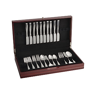 Wallace Dark Walnut Flatware Chest, 19 inches wide