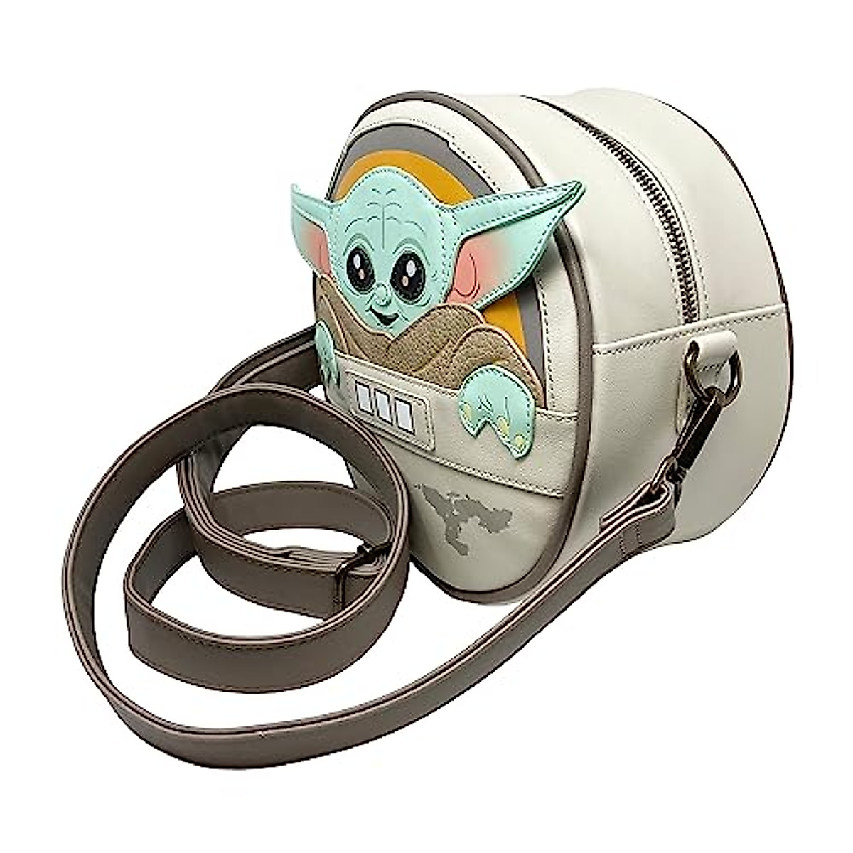 Loungefly Disney Star Wars Grogu Baby Yoda Cosplay Canteen Crossbody Satchel Handbag Purse