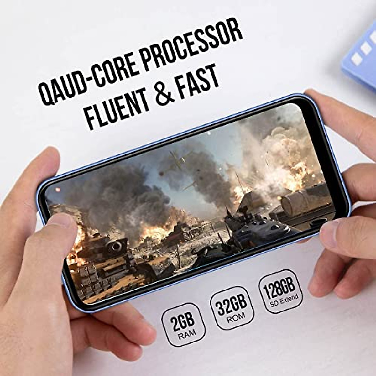 KXD D68S | 4G Unlocked Android Smartphone | 6.1 inch Waterdrop Full ...