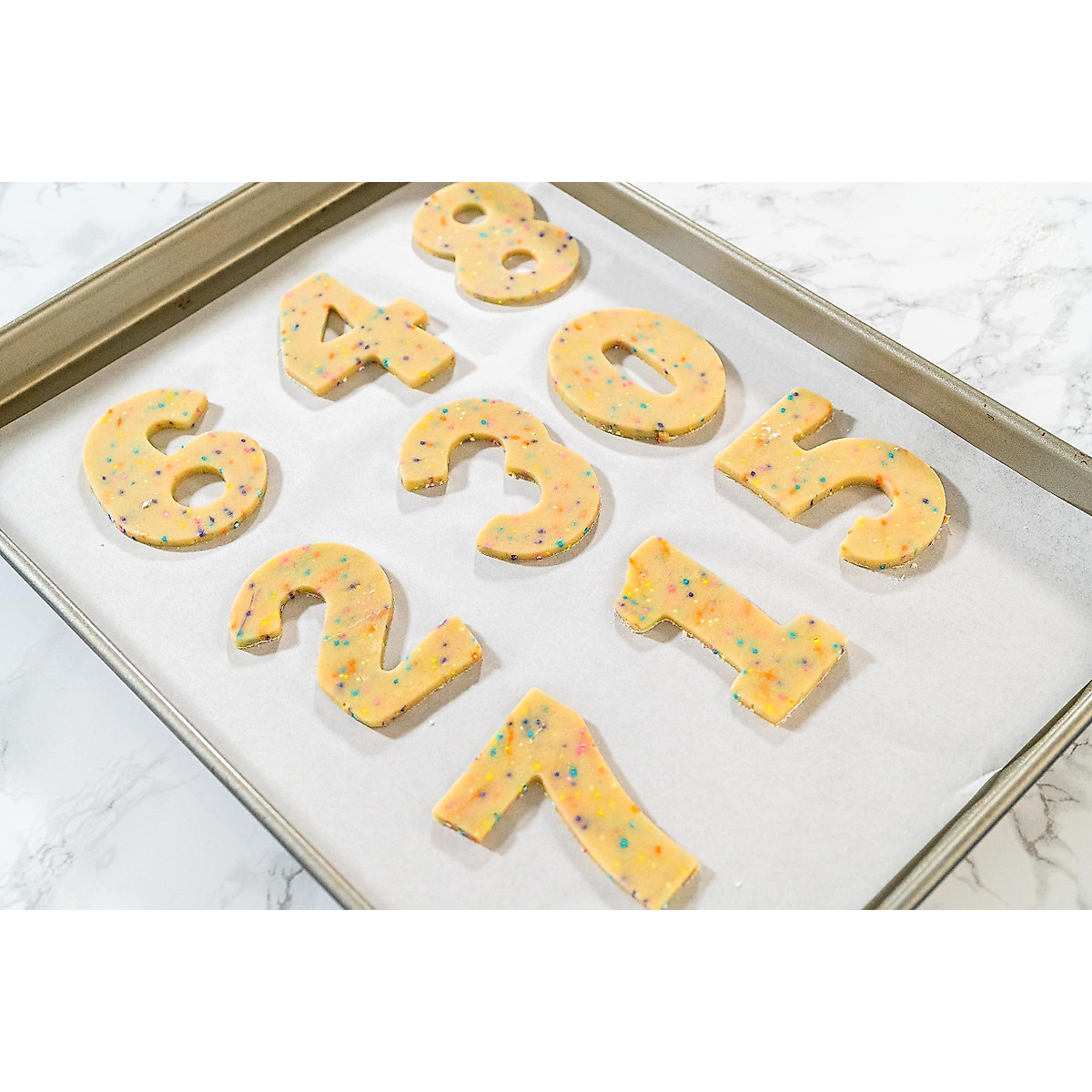 Bakerpan Stainless Steel Number 1 Cookie Cutter, Cookie Cutter Number One Shapes, 3 1/2 Inch - Set of 2