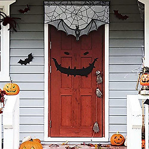 Halloween Decorations for Home Lace Spider Web Tablecloths Skull Scarves Curtains Horror House Halloween Party Decor Supplie