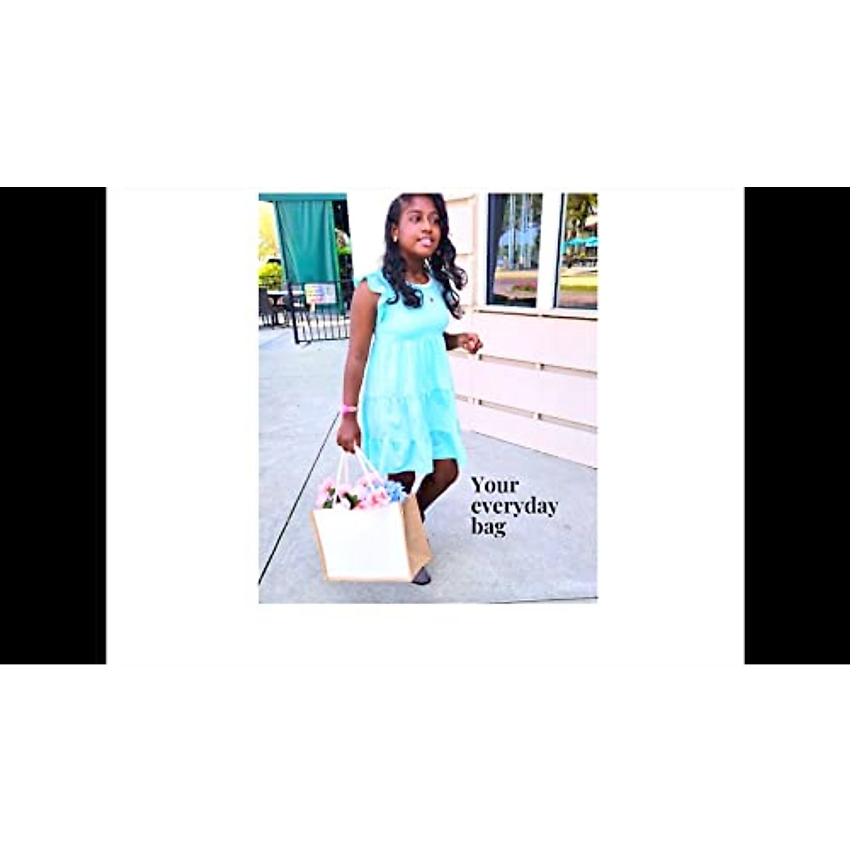 2 Jute Burlap Tote Bags with Soft Carry Handle, 1 Large Tote w/button closure and 1 Small. (Large & Small Bag)