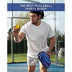 Pickleball Paddles 2 Pack, Fiberglass Surface Pickleball Set of 2 Rackets and 4 Pickleballs Balls, Lightweight Pickleball Rackets Ball Sets, Pickle-Ball Set with Portable Bag for Men Women