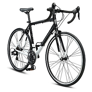 Schwinn Phocus 1400 Adult Road Bike, Mens and Womens, 14-Speed Drivetrain, 53cm/Large Aluminum Frame, 700c Wheels, Drop Bar Handlebars, Black