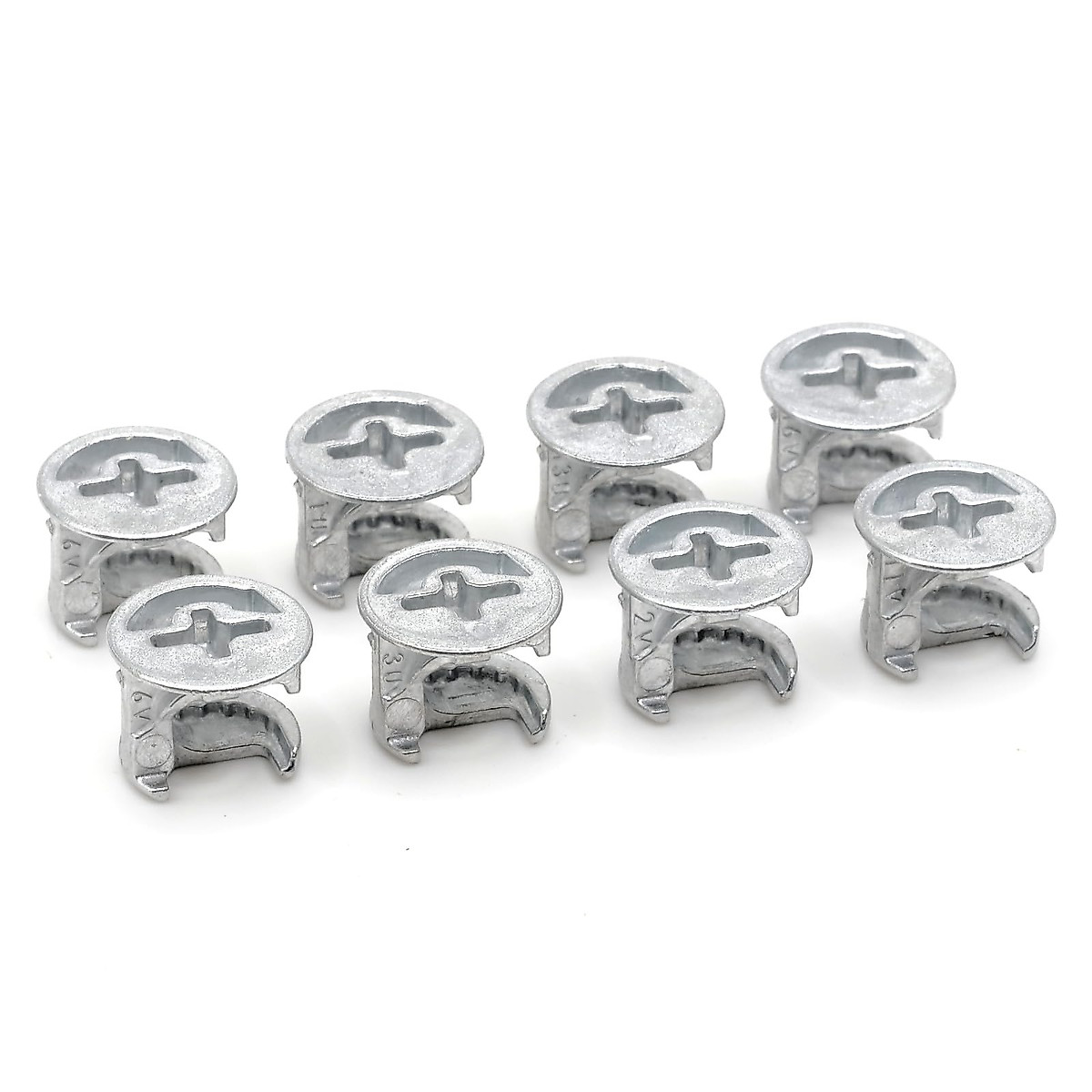 ReplacementScrews Eccentric Cam Locks Compatible with IKEA 103114 (Kullen, Alex, MICKE) Case with Flange - 12mm x 10mm - Zinc Alloy (Pack of 8)