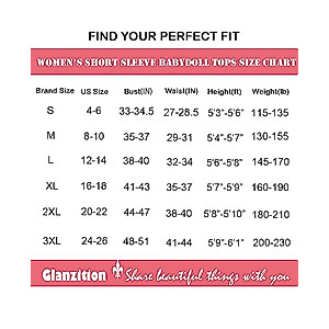 Glanzition Oversized T Shirts for Women Tunic Tops to Wear with Leggings Short Sleeve White L