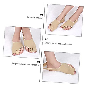 Lurrose Pedicure Stand 2 Pairs Split Foot Protector Bunion for Women Wrist Guard Splint Wrist Brace Thumb Brace Tool Stand Night Splint Hallux Valgus Correcting Socks Thumb Splints