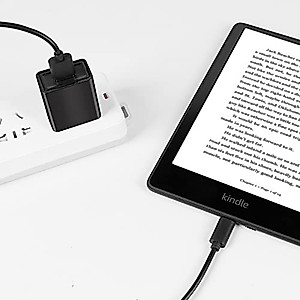 6Ft Fast Charger Fit for Kindle E-Reader 2 3 4 5 6 7 8 9 10 11,All Kindle Paperwhite,Oasis,Voyage,Kindle Touch,DX,Keyboard,Kids Edition(with 6Ft Micro USB & USB C)