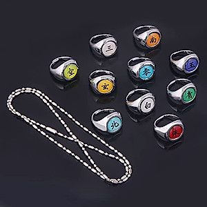 Anime Rings Set for Men, Kids and Accessories Cosplay Fans