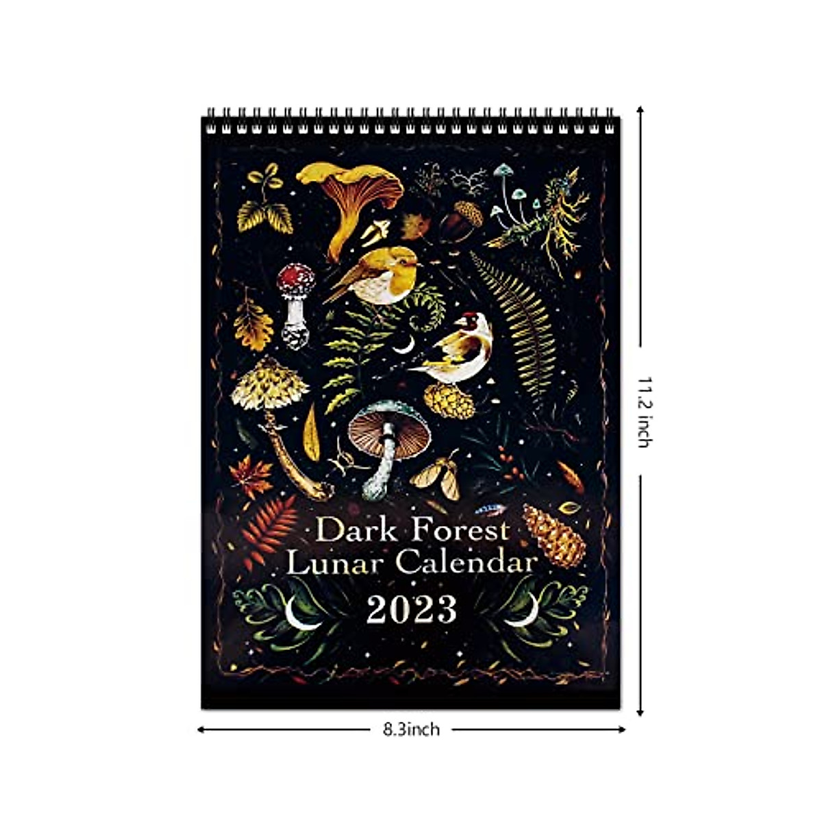 2023 Wall Calendar,Dark Forest Lunar Calendar 2023 Colorful Large Well Calendar with 12 Original Illustrations 12 Month Monthly,Suitable for Home Office Christmas Birthdays New Year Gift