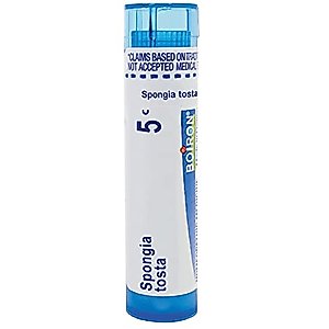 Boiron Spongia Tosta 5C for Dry, Barking Cough - 80 Pellets