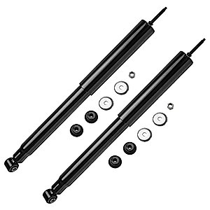 Detroit Axle - 2WD Rear Shock Absorbers for 1997-2003 Ford F-150, 1998 1999 2000 2001 2002 Replacement 2 Rear Shocks Pair Set [Except 7700LB GVW]