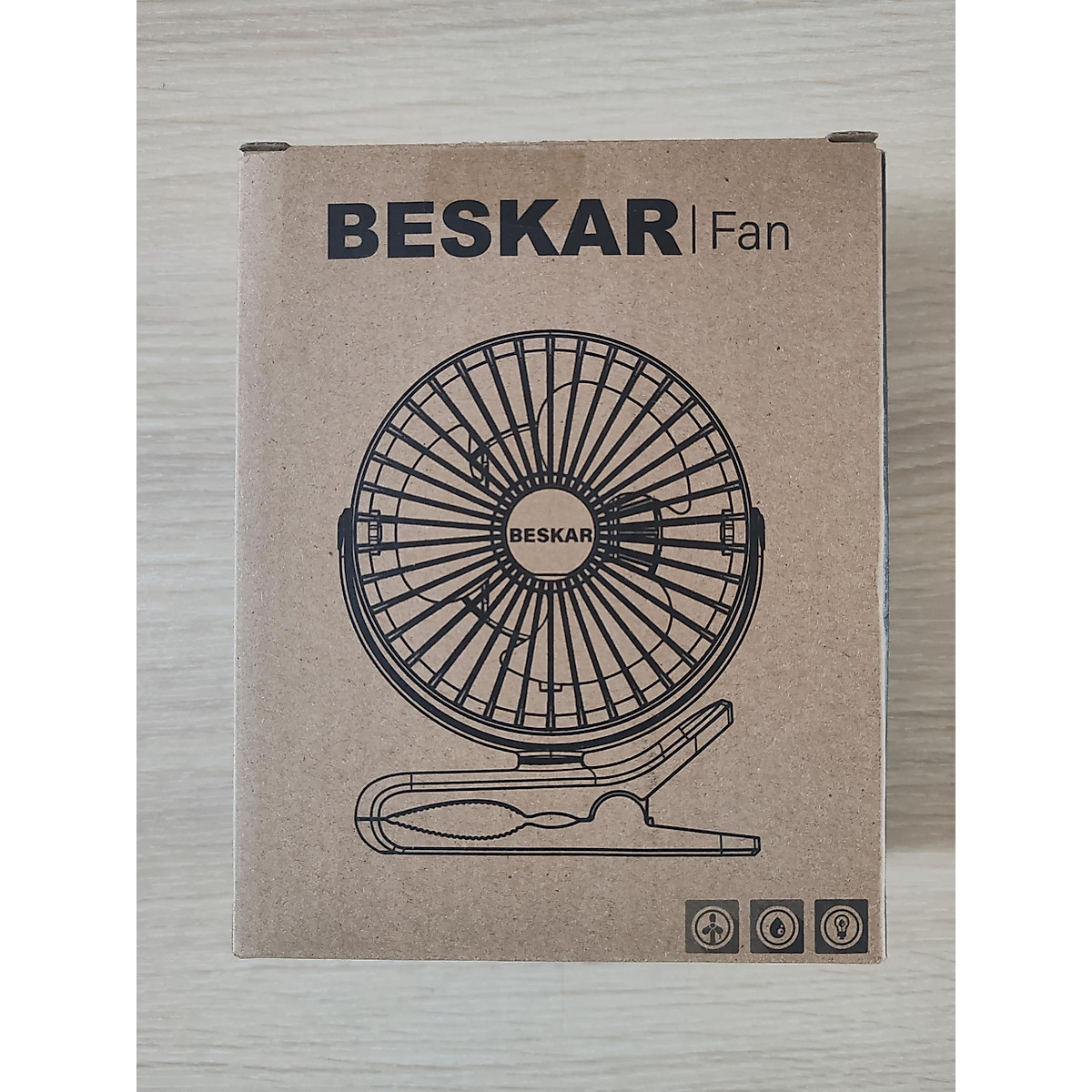 BESKAR 6 Inch Clip on Fan, 3 Speeds Small Fan with Strong Airflow, Clip & Desk Fan USB Plug in with Sturdy Clamp - Ultra Quiet operation for Office Dorm Bedroom Stroller
