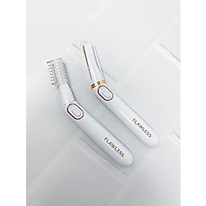 Finishing Touch Flawless Bikini Shaver and Trimmer Hair Remover for Women, Dry Use Electric Razor, Personal Groomer for Intimate Ladies Shaving, No Bump, Smooth Shave